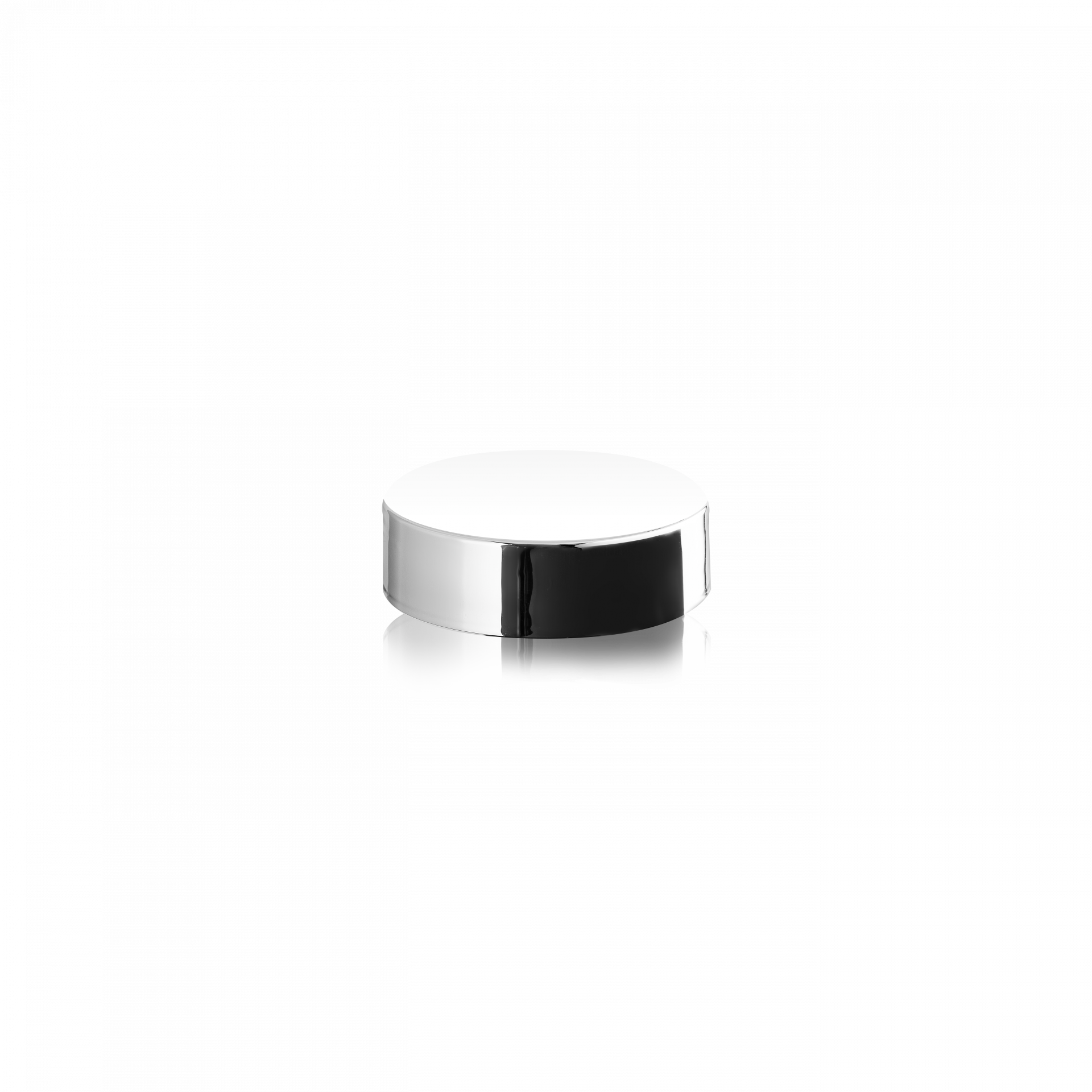 Lid Modern 58/400, PP, silver, glossy finish, white inlay