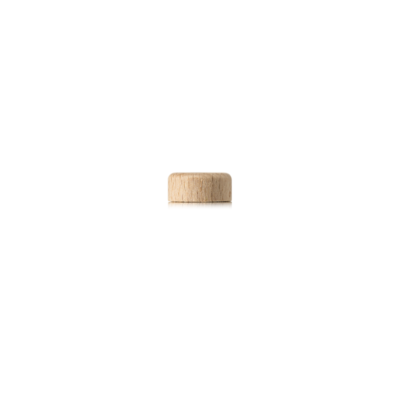 Diffuser screw cap, 22/400, beech wood, natural, white inlay (Magister ...