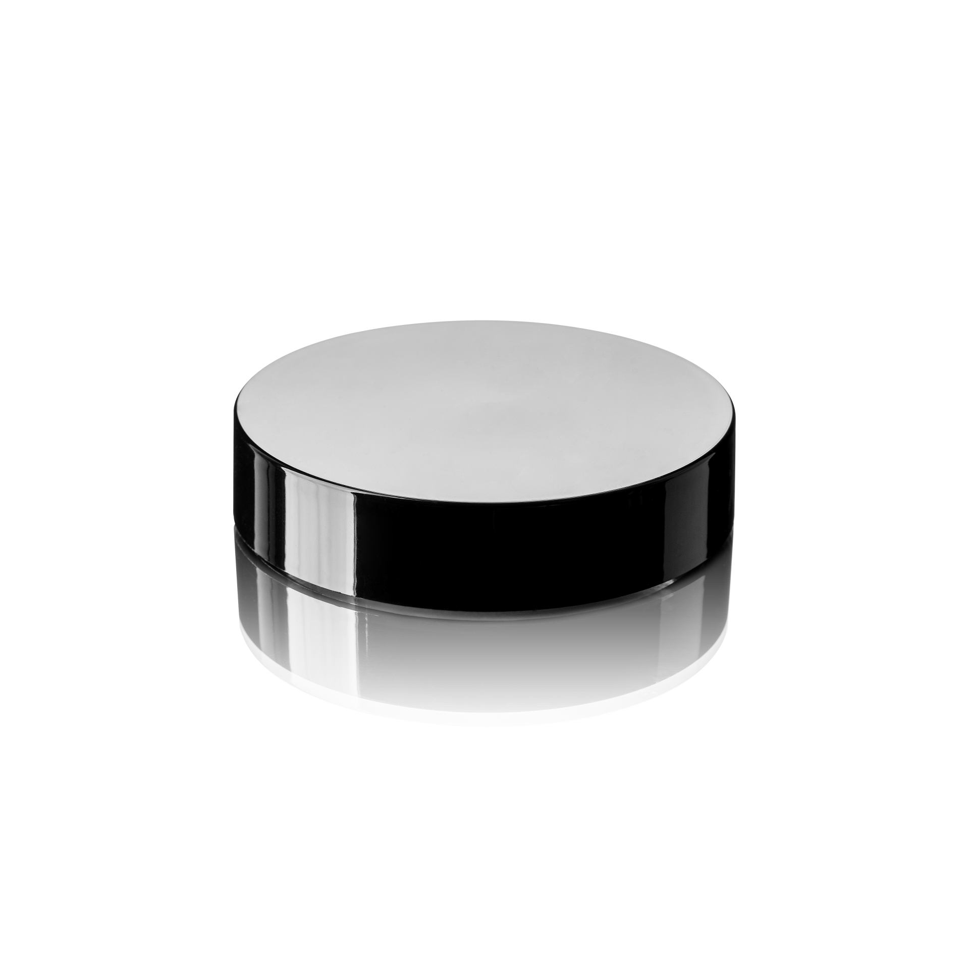 Lid double wall 64 special, PP, black, glossy finish, white inlay ...